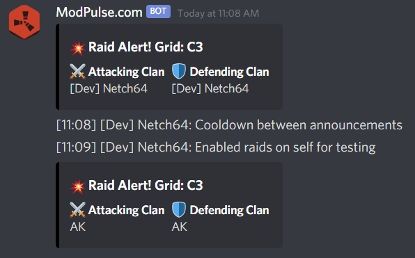 Raid Announcer - Mod Pulse - Rust Plugins